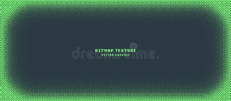Dither Pattern Bitmap Texture Vector Rounded Frame Halftone Gradient Abstraction Stock Vector