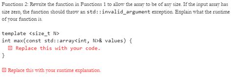 Solved Functions 2 Rewrite The Function In Functions 1 To