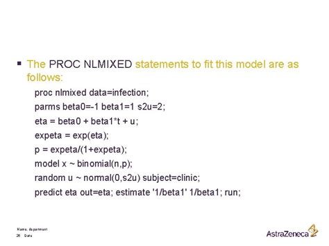 Lecture NonLinear And Generalized Mixed Effects Models
