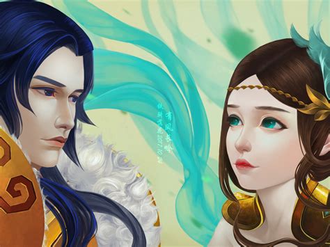 项羽虞姬同人铁骑落花 站酷zcool