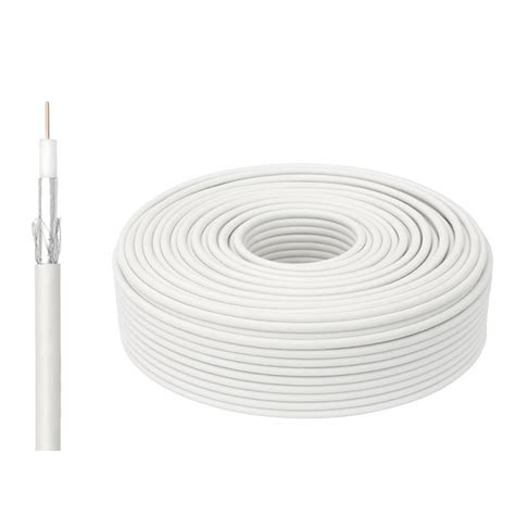 Продухващ коаксиален кабел 60v 100m бял Emag Bg