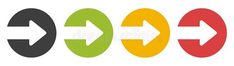 Arrow Set Icon Colored Arrow Symbols Stock Vector Illustration Of Design Sign 309822218