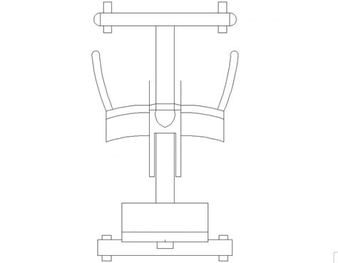 Pull Down Machine Detail 2d View Cad Gym Equipment Block Layout Autocad File Artofit