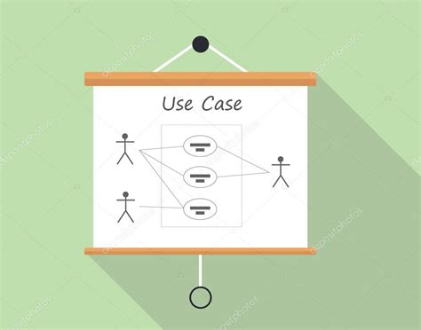 Uml unificado lenguaje de modelado uso caso diagrama vector gráfico