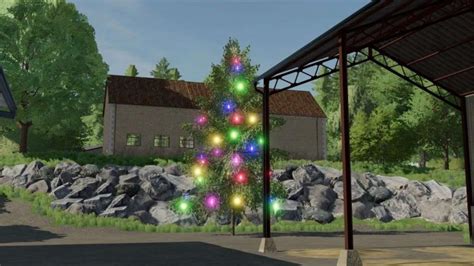 Arbre de Noël FS22 v1 0 0 0 Mod FS25 Mods FS22 Mods