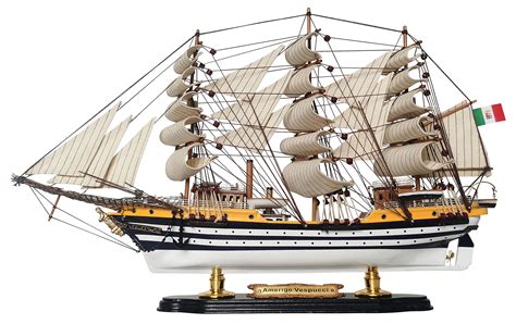 Sailingstory Wooden Model Ship Amerigo Vespucci 1190 Scale Replica