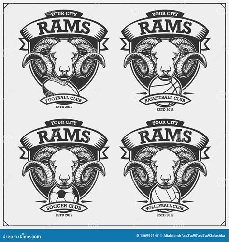 Волейбол баскетбол футбол футбольные эмблемы с рамками Элементы дизайна спортивного клуба