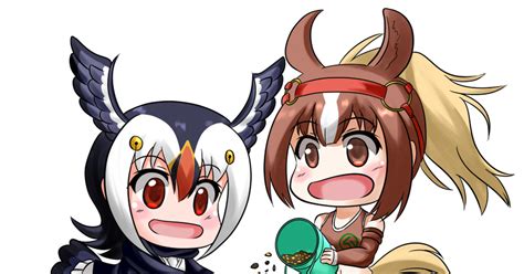 けものフレンズ 配合飼料を分けてもらうパフィン ささにしきのイラスト Pixiv