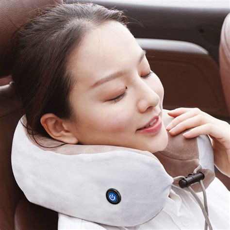 ไร้สาย หมอนนวดคอไฟฟ้าไร้สาย ใช้นวดคอ ผ่อนคลายกล้ามเนื้อu Shape Massage