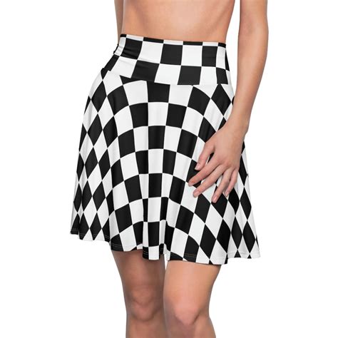 Checkered Flag Black And White Race Flag Pattern All Over Etsy