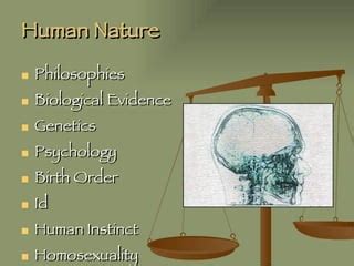 Human Nature Presentation Ppt