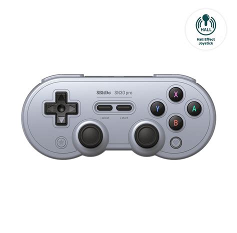 8bitdo Sn30 Pro Bluetooth Controller Hall Effect Grey Wireless Controller Android
