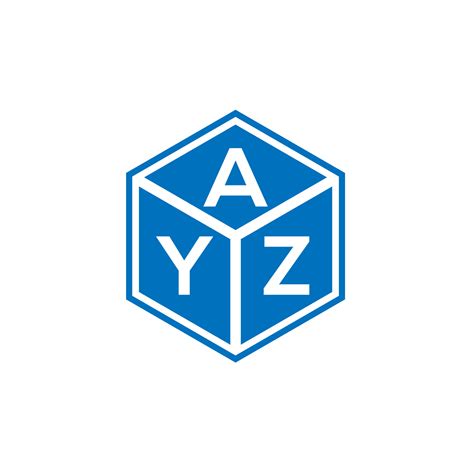 Ayz Letter Logo Design On Black Background Ayz Creative Initials