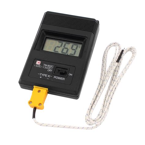 Sourcingmap LCD K Type Digital Thermometer TM C W Thermocouple Wire BigaMart