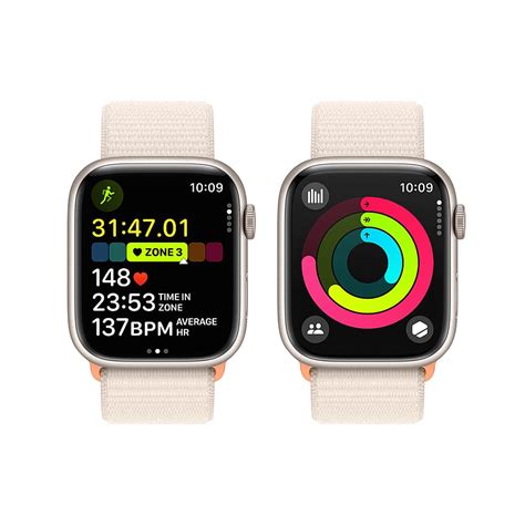 Apple Watch Series 9 Gps 45mm Starlight Aluminum Case With Starlight