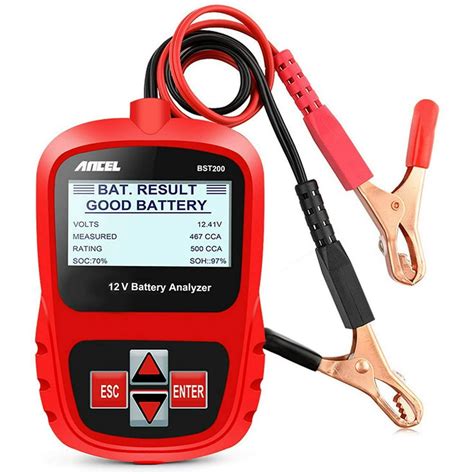 Ancel Bst200 Auto 12v Car Battery Tester Load Tester 100 1100 Cca Automotive Bad Cell Test