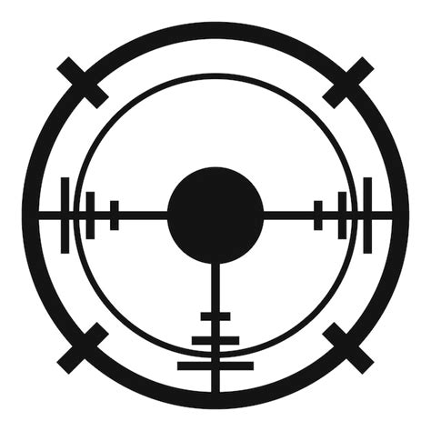 Premium Vector Sniper Elite Aim Icon Simple Illustration Of Sniper
