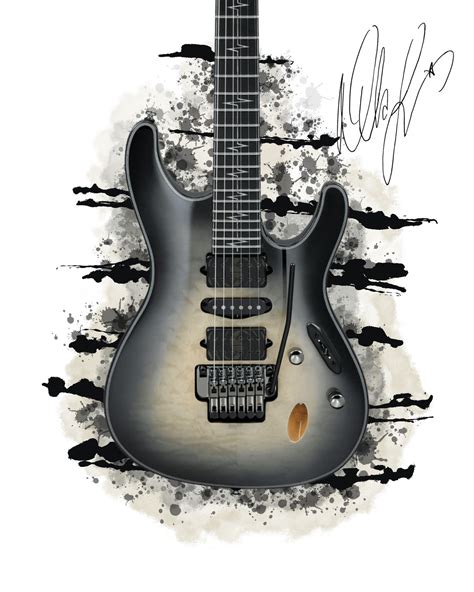 Grunge Guitar Nita Strauss Signature By Libbykuncosplay On Deviantart