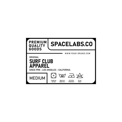 Clothing Label Tag Template Concept Vector Design Branding 21853439