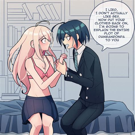 Saihara Shuichi And Akamatsu Kaede Danganronpa And 1 More Drawn By