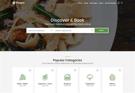 Best Restaurant Website Templates Edition Radiustheme
