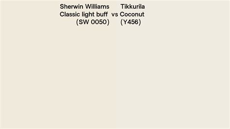 Sherwin Williams Classic Light Buff Sw 0050 Vs Tikkurila Coconut