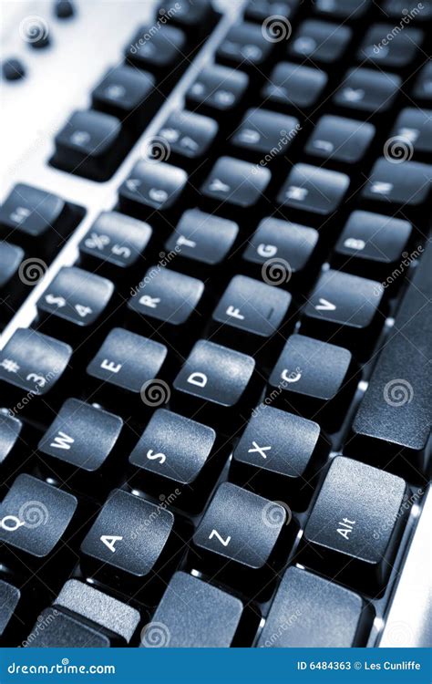 Details Of Black Keyboard Stock Image Image Of Computing