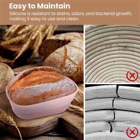Kule Silicone Banneton Proofing Basket 1pack Collapsible Round