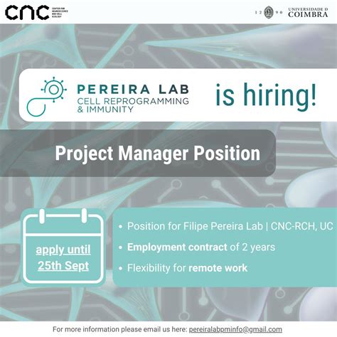 Filipe Pereira On Linkedin 📢 The Pereira Lab Is Hiring A Project