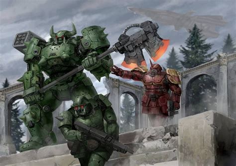 Very Ork Y Gundam Conversions Warhammer 40k Artwork Warhammer