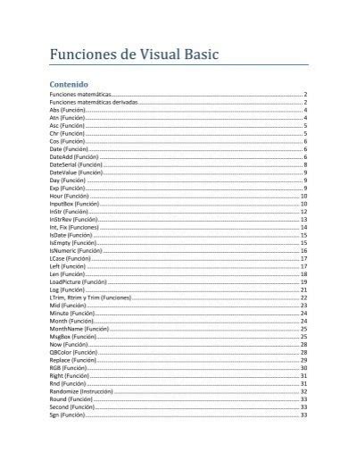 Funciones De Visual Basicpdf Unpa