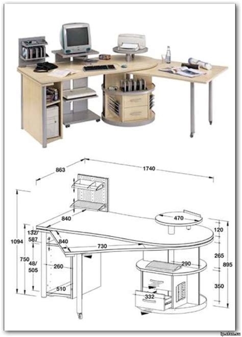 Стол Компьютерный Чертеж Autocad Agavas