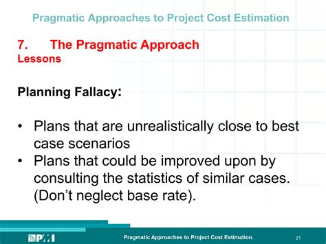 Pragmatic Approaches To Project Costs Estimation Pdf Business Business And Finance
