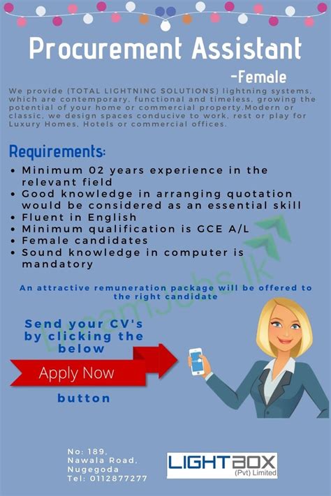 Procurement Assistant 2025