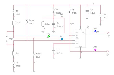 555 Timer Set Reset Latch Multisim Live