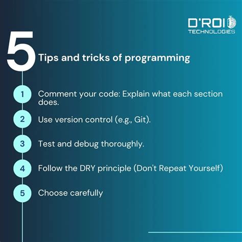 Tips And Tricks Of Programming 1 Comment Your Code Explain What Each