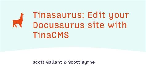 tinasaurus a docusaurus starter project with tinacms markdown gui