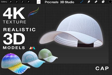 Artstation Cap Procreate 3d Model Cap Resources