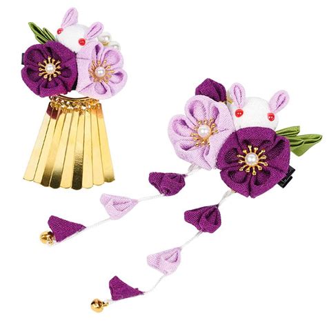 [otakumarket] 髪飾り 成人式 七五三 振袖 卒業式 花 和装 つまみ細工 袴 浴衣 着物 髪 飾り 髪留め 和柄 収納袋 ギフトポックス付き メルカリ