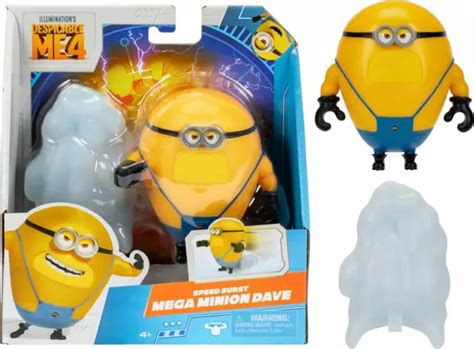 Despicable Me 4 Speed Burst Mega Minion Dave Action Figure Pull Mega Dave Back £13 95 Picclick Uk