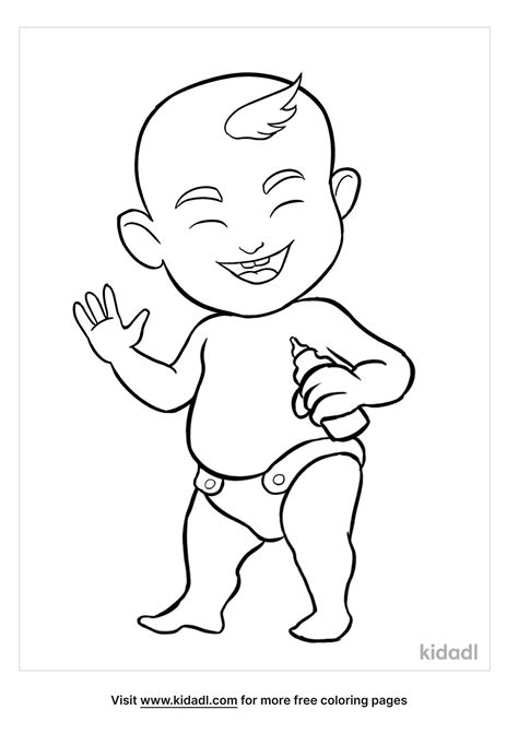 Diaper Coloring Page