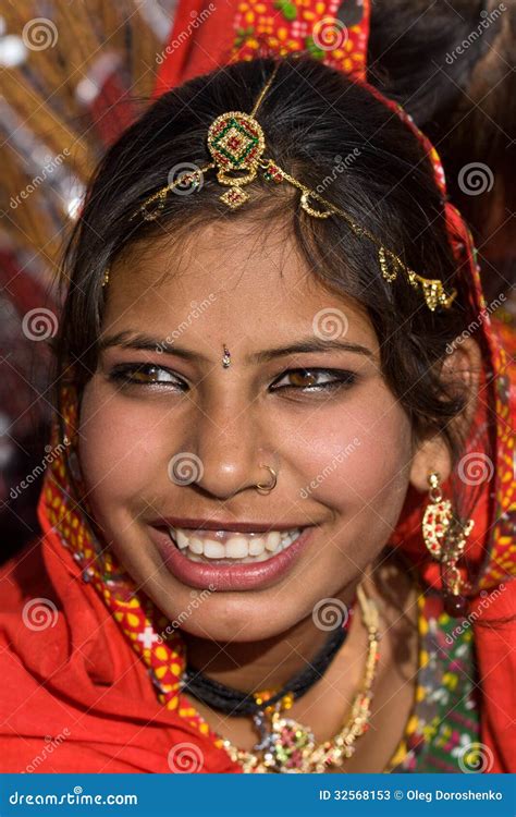Pushkar India November 21 An Unidentified Girl Attends The Pushkar