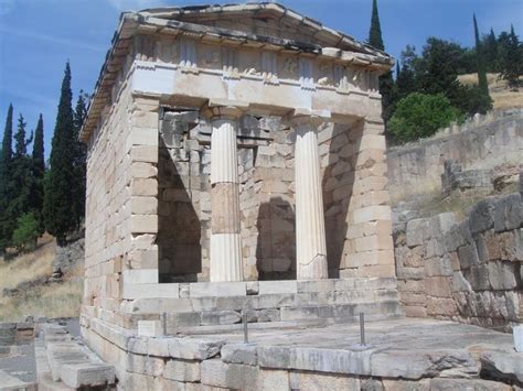 Treasury At Delphi Brooklyn Bridge Delphi Greece