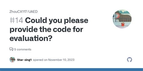 Could You Please Provide The Code For Evaluation Issue 14