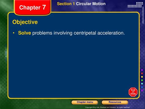 Chapter Objective Solve Problems Involving Centripetal Acceleration Ppt Download