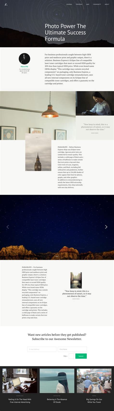 divi blog template