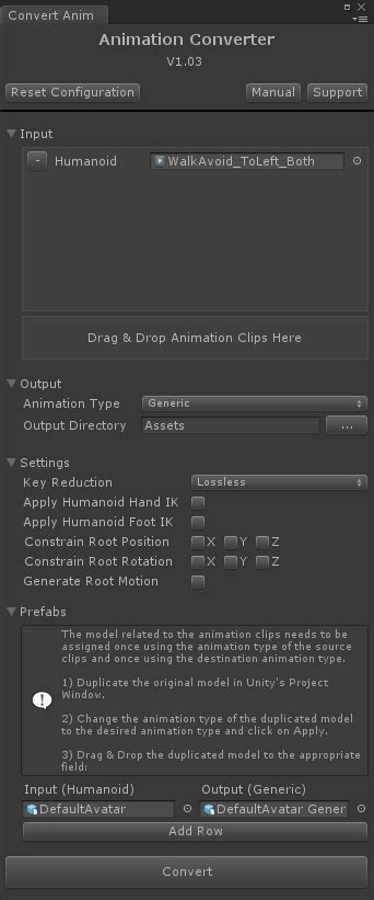 Animation Converter User Interface