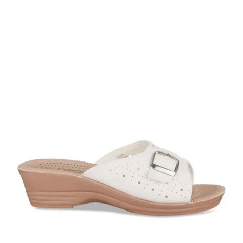 Mules BLANC Femme A Enfiler NEOSOFT RELAX