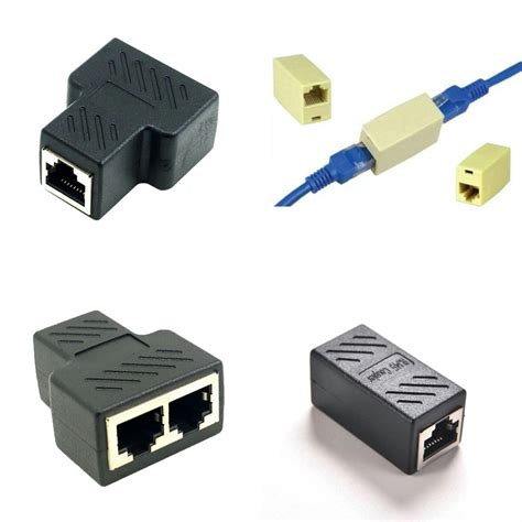 Jual Konektor Splitter Extension Lan Rj45 Ethernet Network Connector