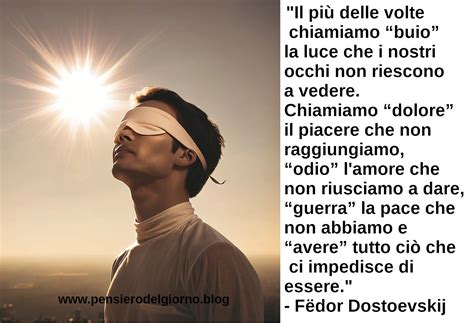 Quello che percepiamo è il nostro mondo soggettivo Pensiero del Giorno
